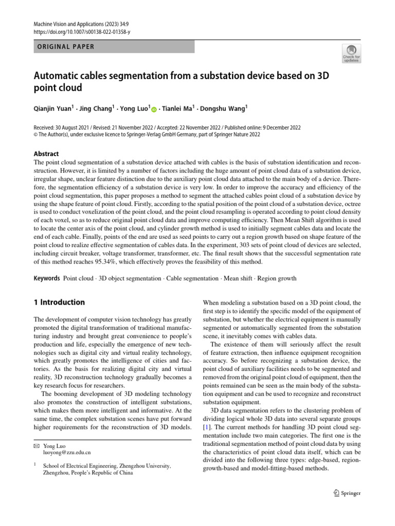 Automatic Cables Segmentation From A Substation Device Based On 3D ...