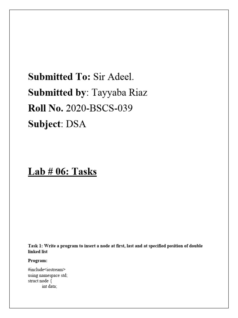 Data Structure Lab 6 | PDF | Queue (Abstract Data Type) | Namespace