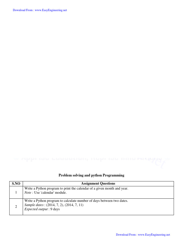 GE8151 Phython QB - by WWW - EasyEngineering.net 4 | PDF | String (Computer Science) | Python ...