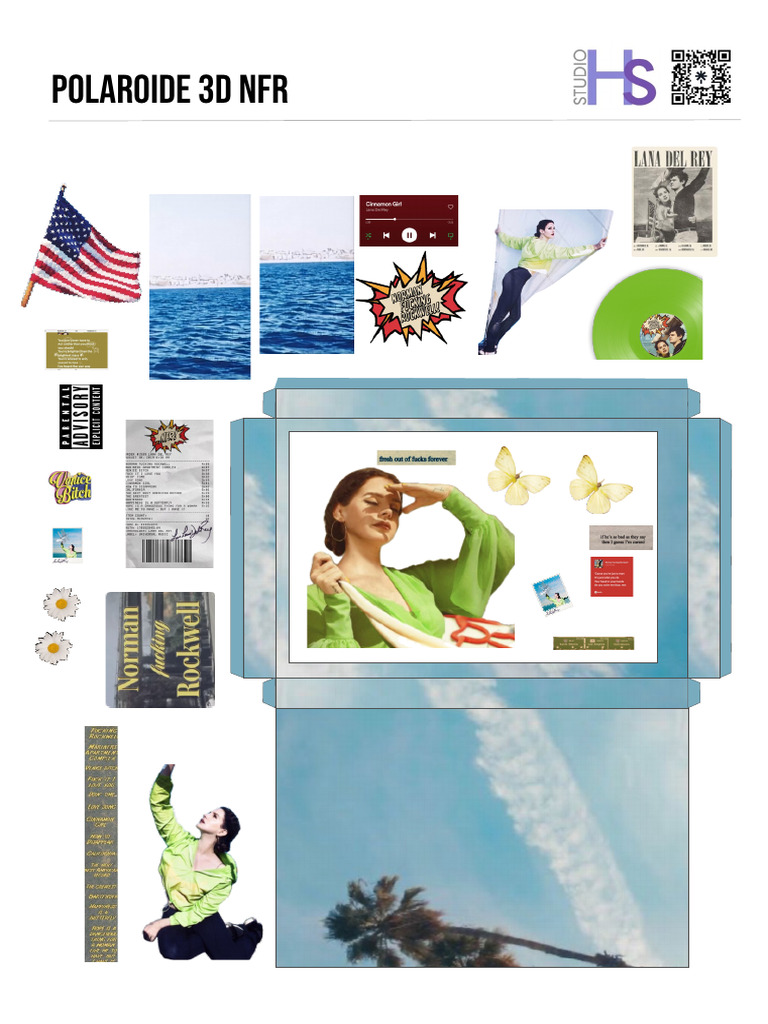Template Polaroide Lana Del Rey NFR | PDF