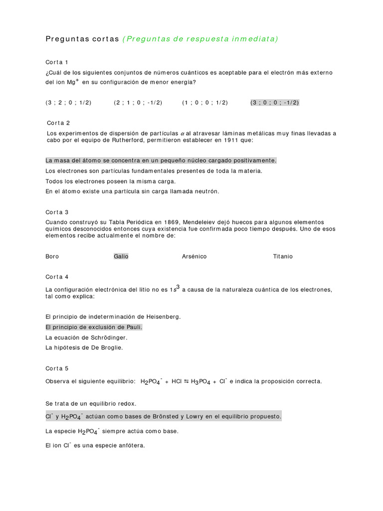 Test OEQ 2020 Sol | PDF