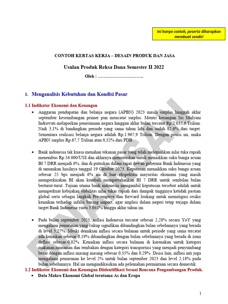 KK Desain Prod RD 1023 | PDF | Pengelolaan Keuangan & Uang | Ilmu Sosial