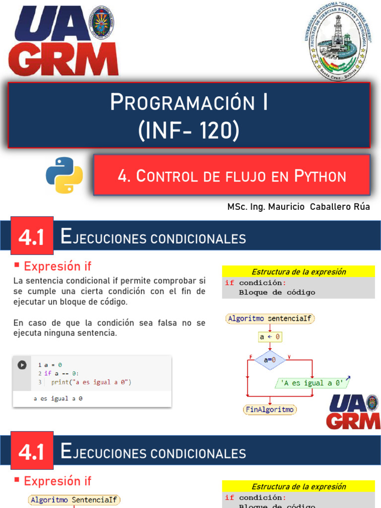 4 INF120 Control de Flujo | PDF