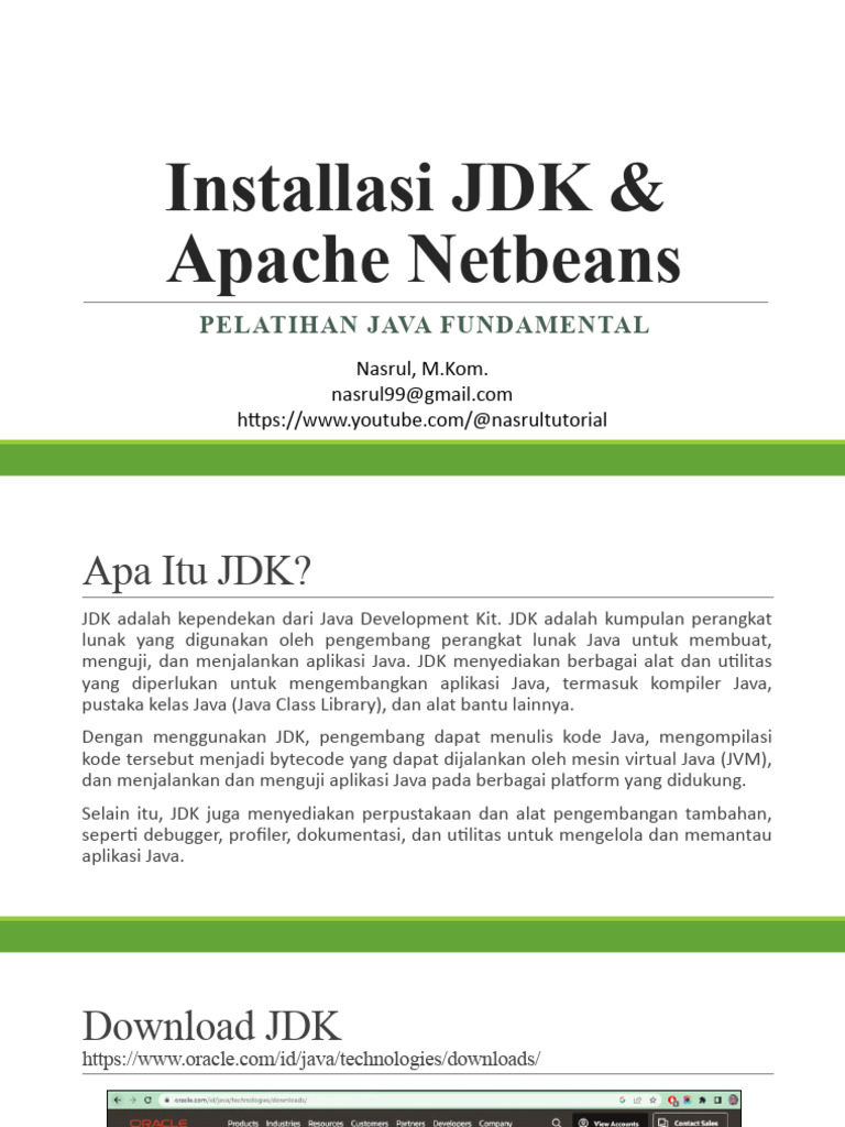 3a Installasi Jdk&apache Netbeans | PDF