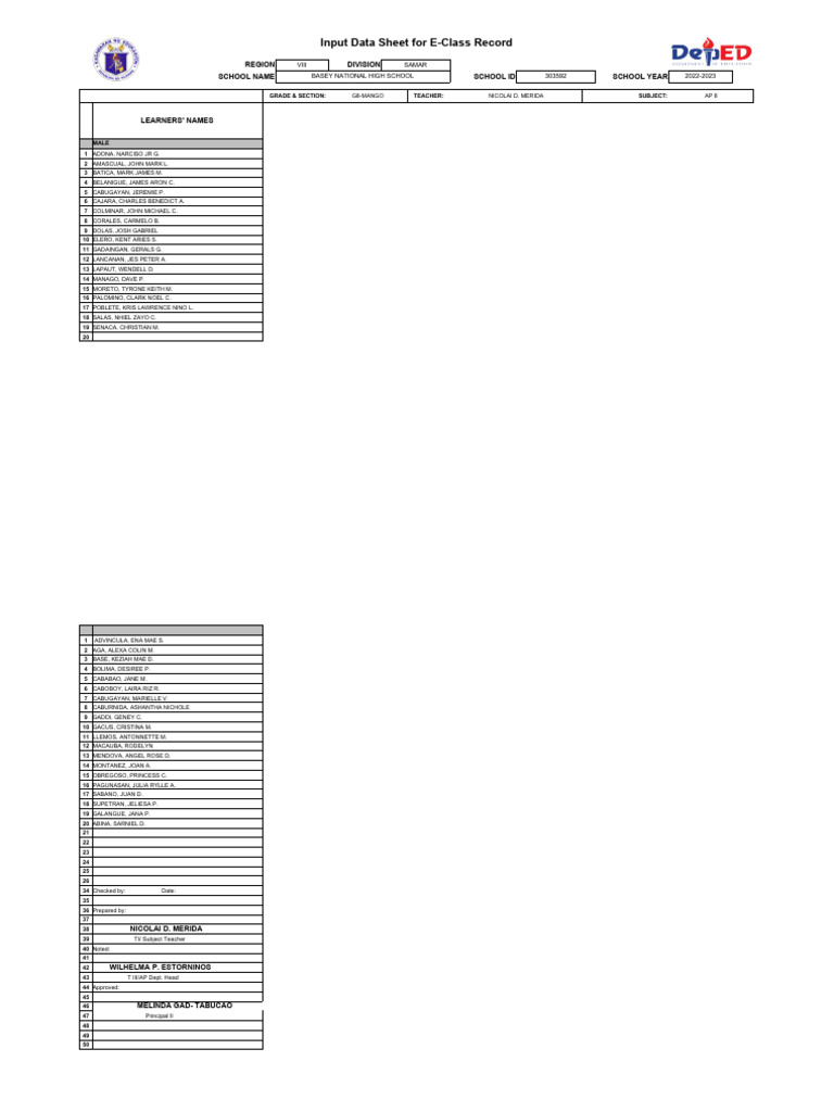 Grade 8 Mango Ap 2023 24 | PDF