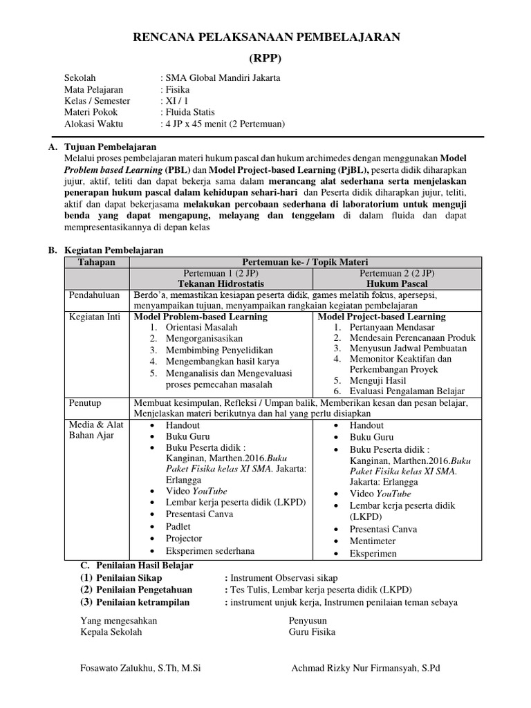 Instrumen Unjuk Kerja | PDF