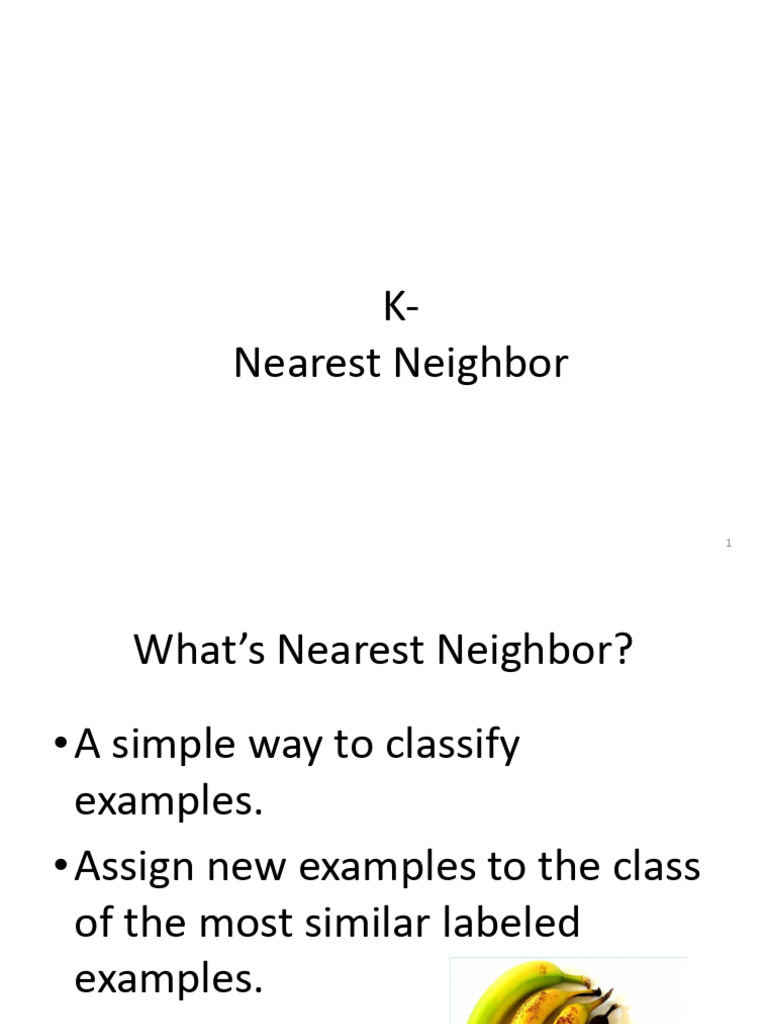Lecture 22 - K-Nearnest Neighbours | PDF | Theoretical Computer Science ...