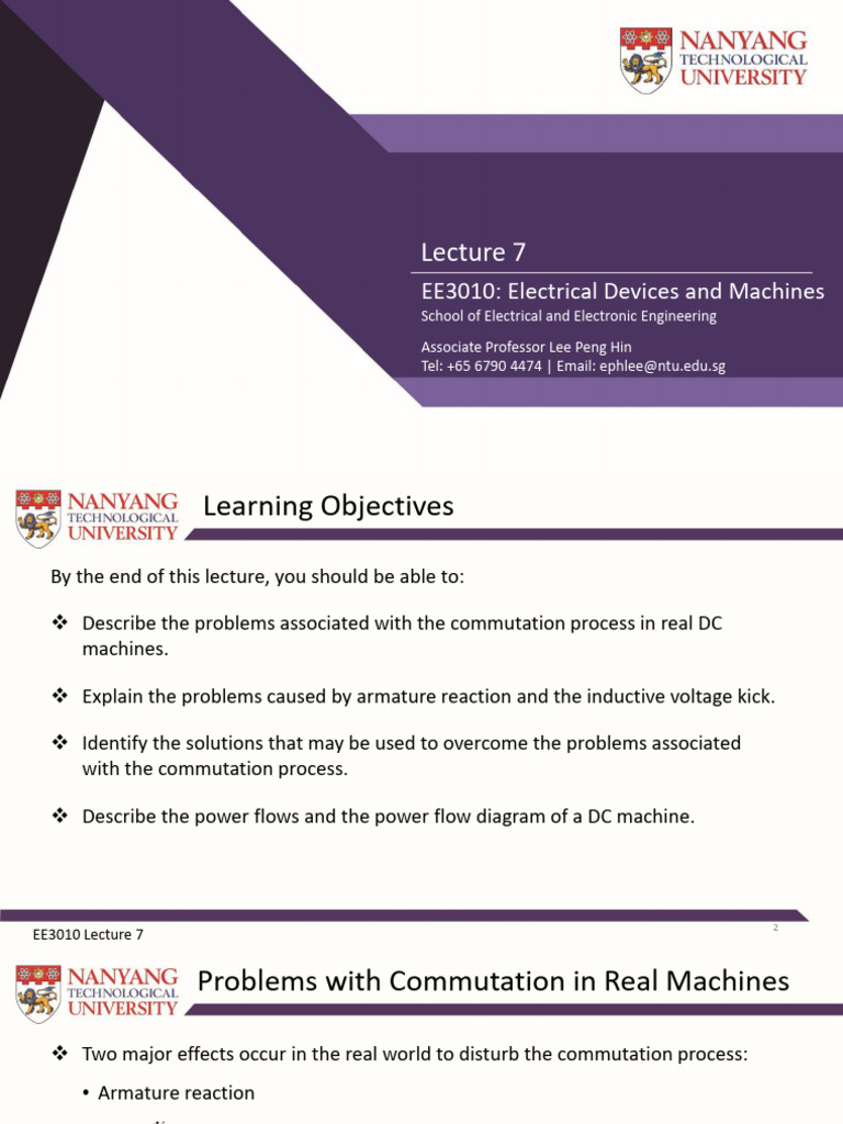 DC Machine Commutation Issues | PDF | Electric Motor | Electric Generator