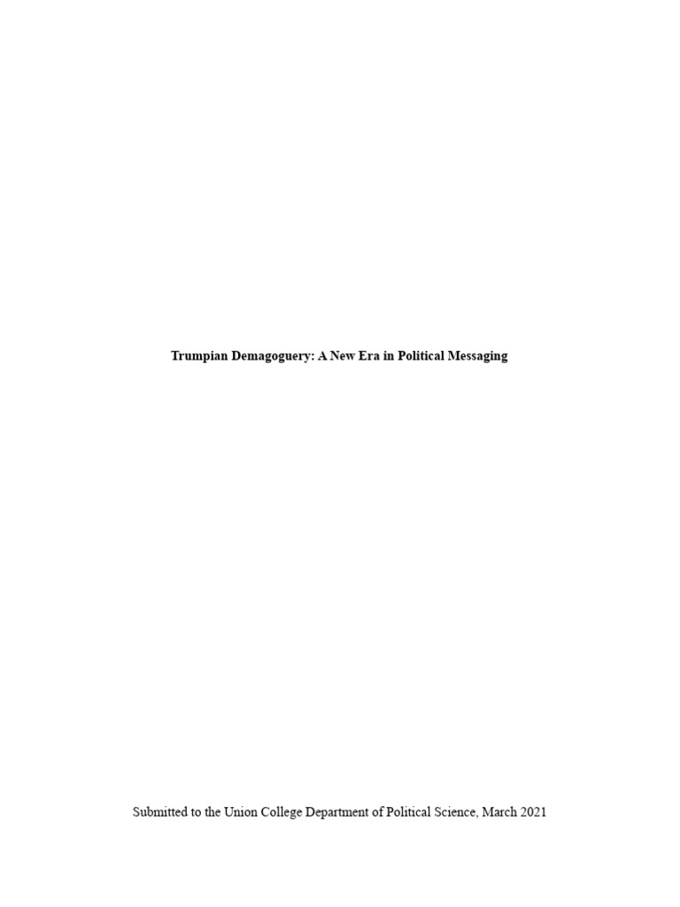 How To Become A Demagogue in Sixteen Easy Steps | PDF | Conspiracy ...