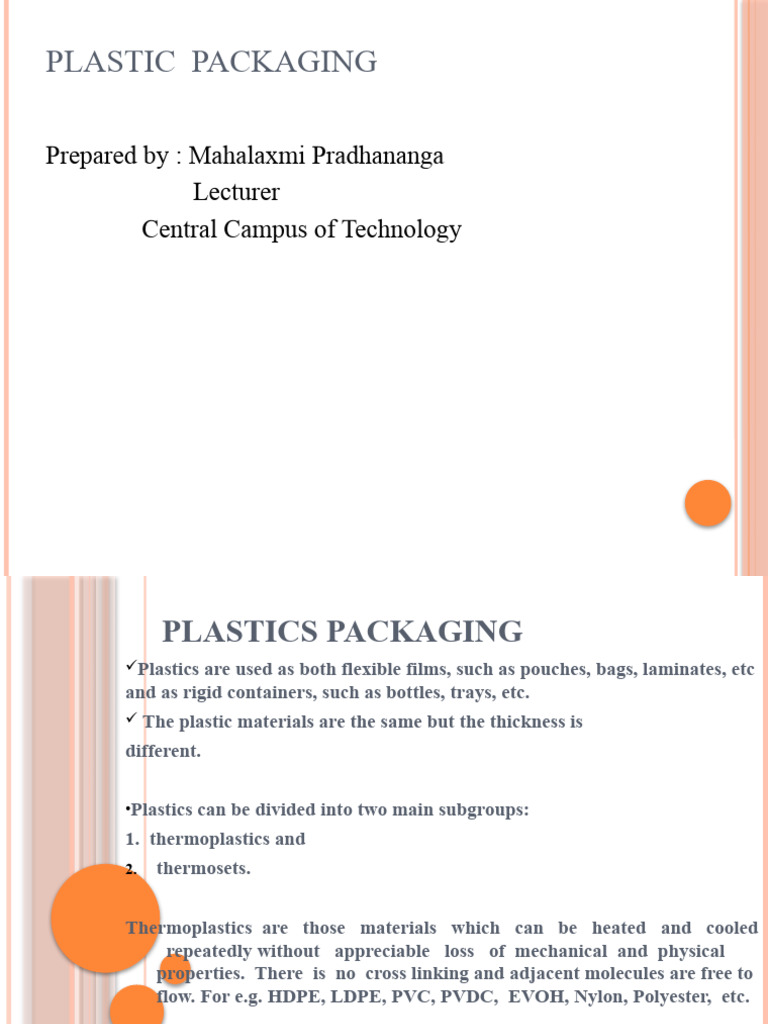1) Plastics Packaging | PDF | Plastic | Thermoplastic
