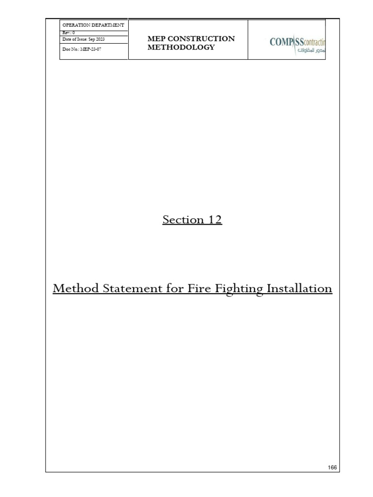 MEP - MS Firefighting | PDF | Pipe (Fluid Conveyance) | Fire Sprinkler ...