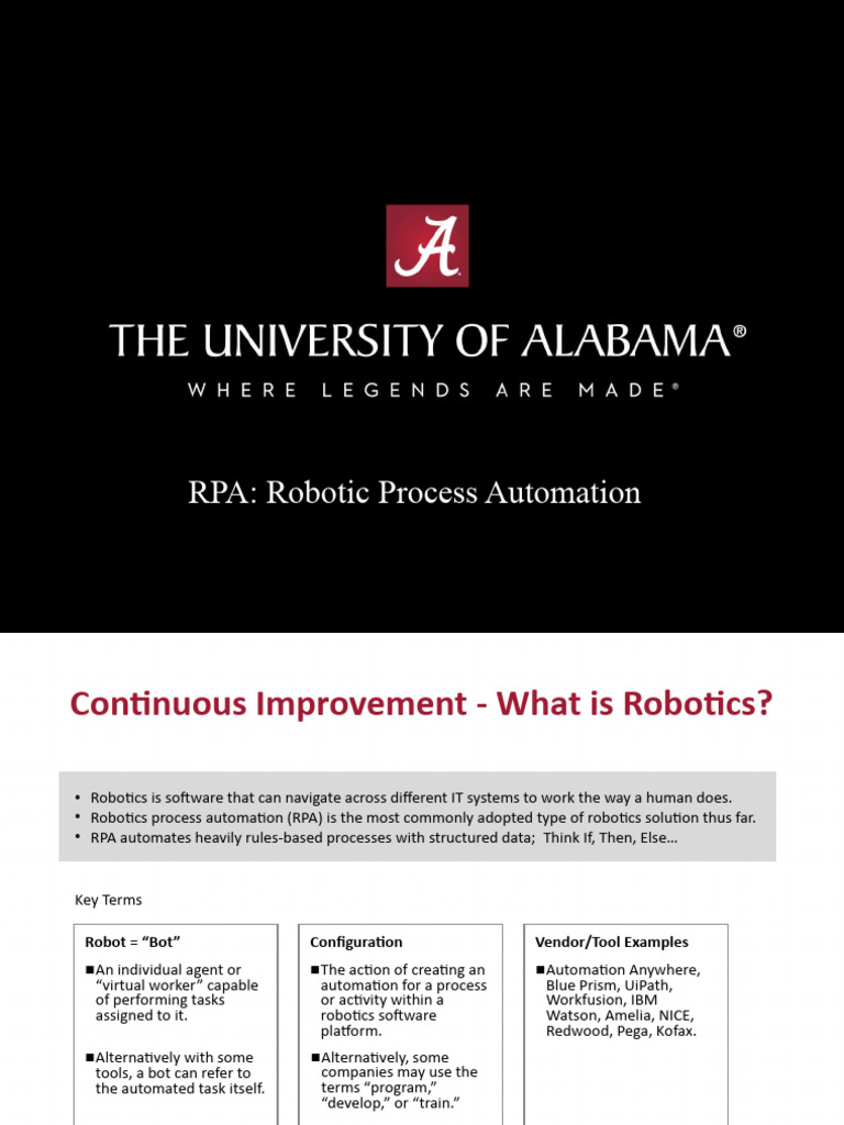 RPA Presentation Accessible 033122 | PDF | Computing | Business