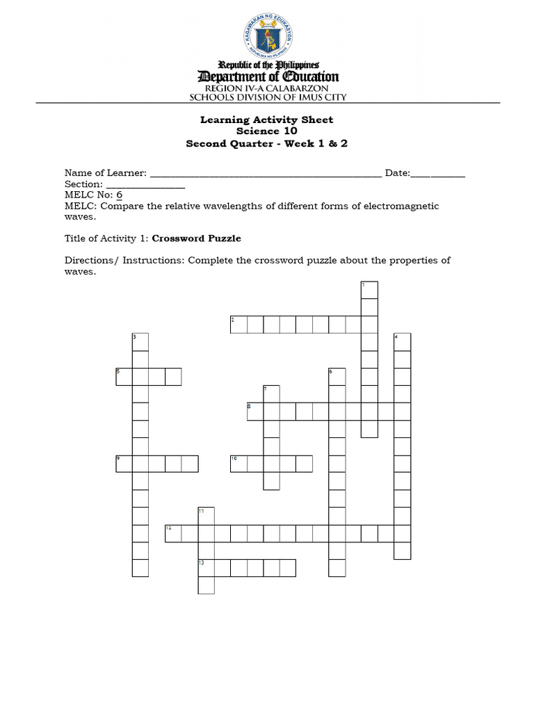 Sci g10 q2 w1&2 Las | PDF