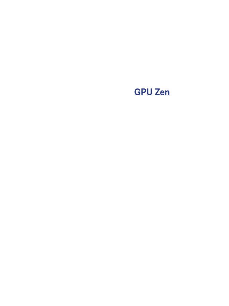 (GPU Zen (Book 1) ) Wolfgang Engel - GPU Zen - Advanced Rendering ...