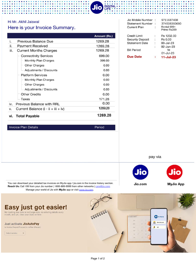 Here Is Your Invoice Summary | PDF | Economies | Payments