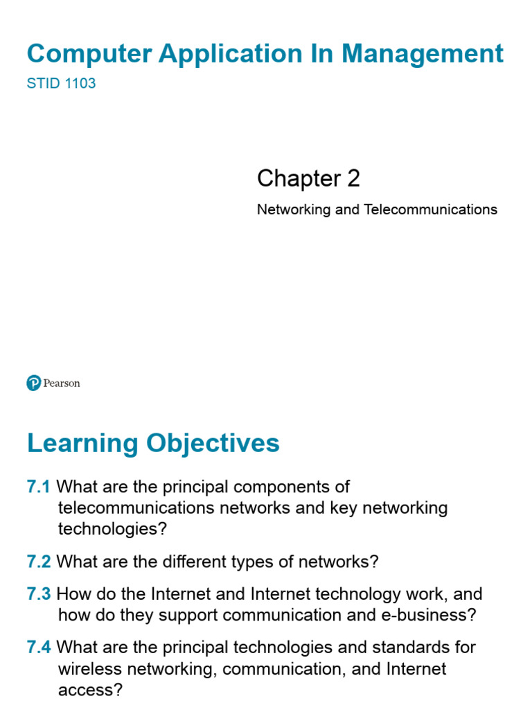 Chapter 2 - Networking Telecommunication | PDF | Computer Network | Internet Protocol Suite