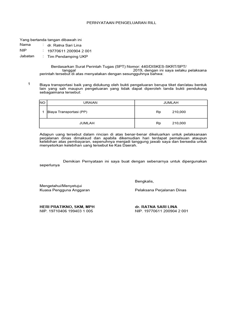 Pernyataan Ril | PDF