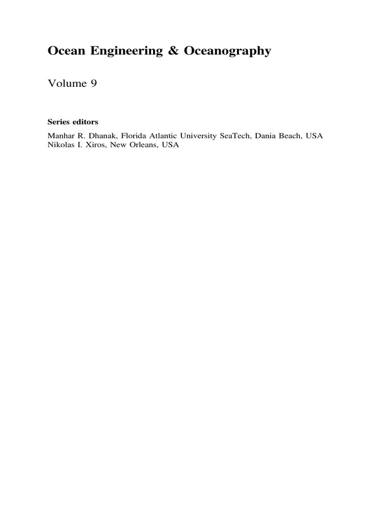 Ocean Engineering & Oceanography | PDF