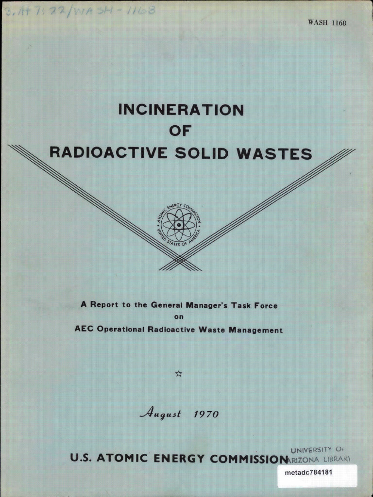 Incineration of Radio Active Waste | PDF