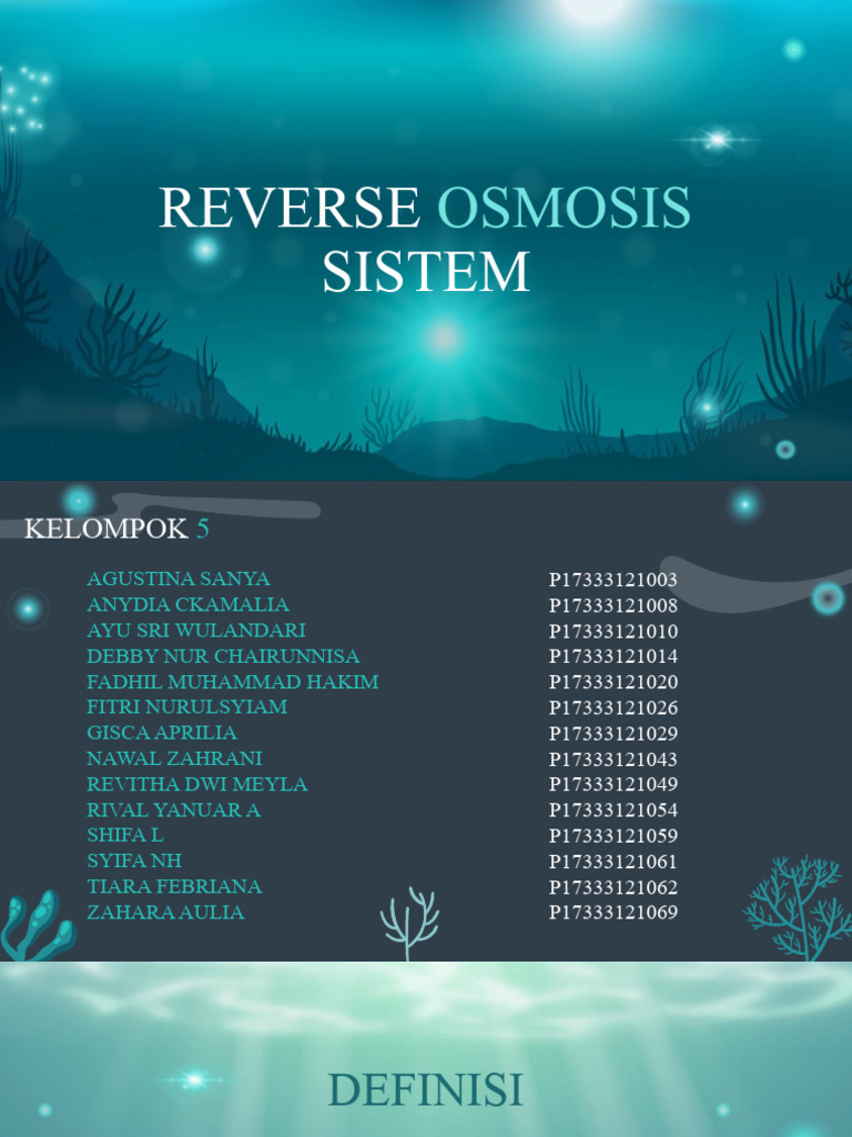Kelompok 4 - 2B - Tugas Penyediaan Air Proses Disinfeksi Air Reverse ...