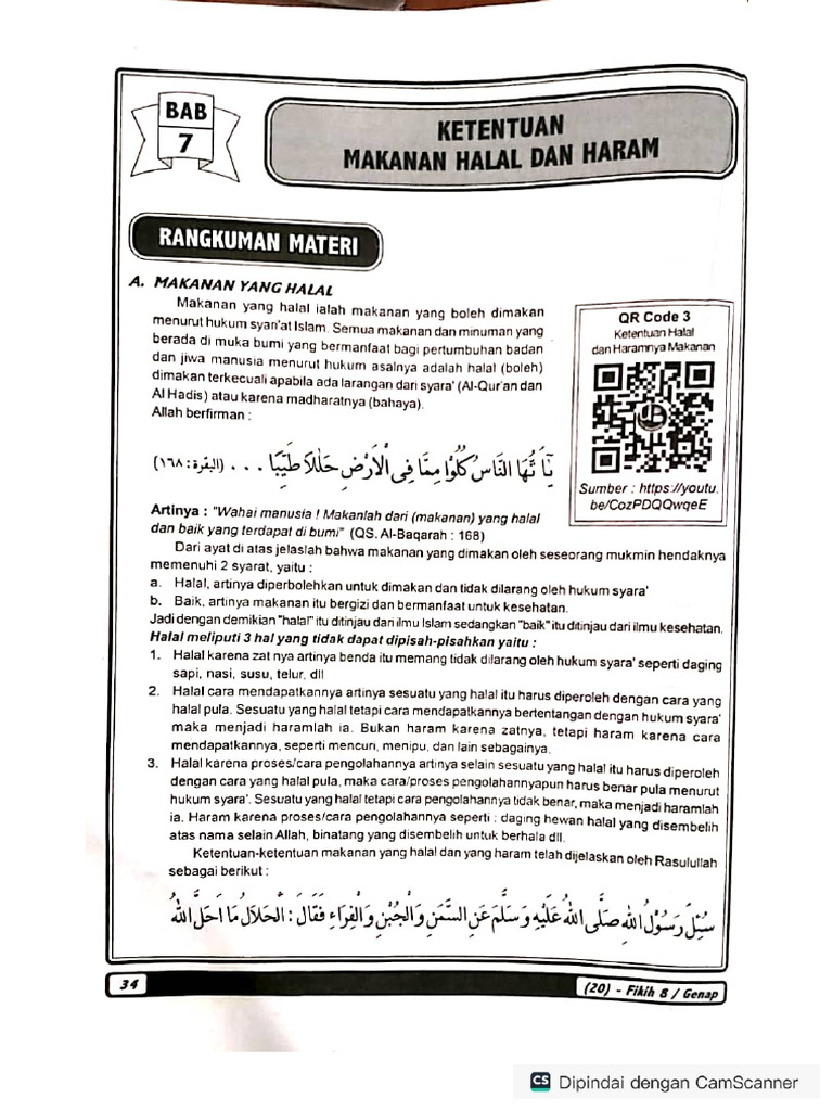 Ketentuan Makanan Halal Dan Haram Bab 7 | PDF