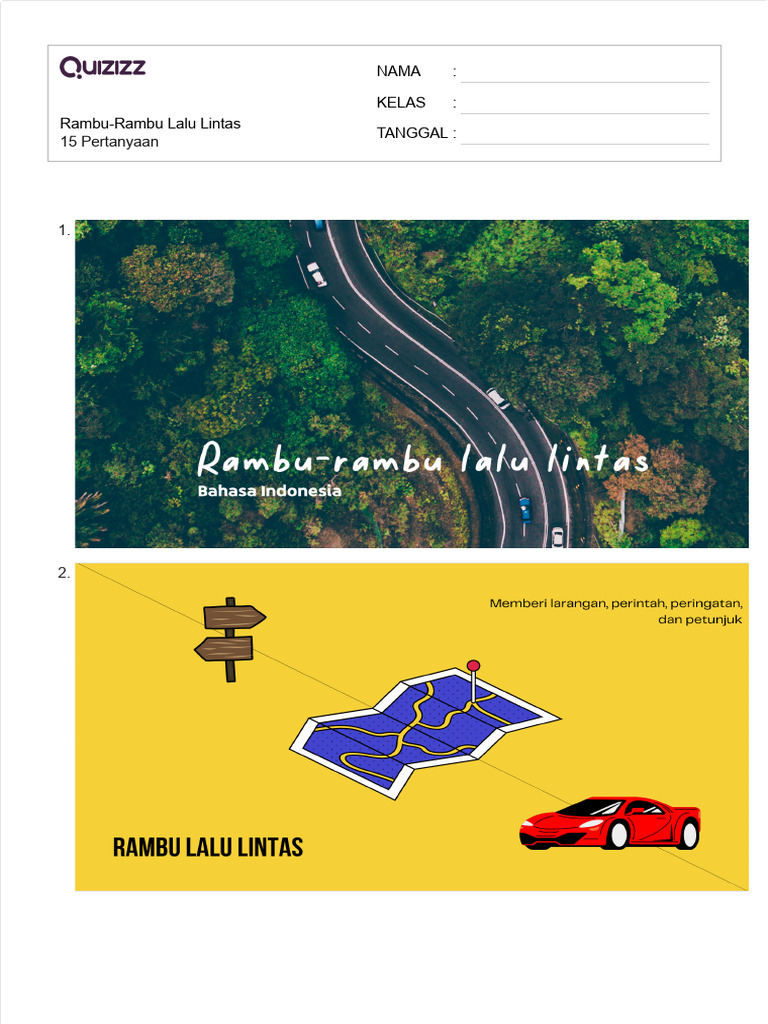 Rambu-Rambu Lalu Lintas | PDF