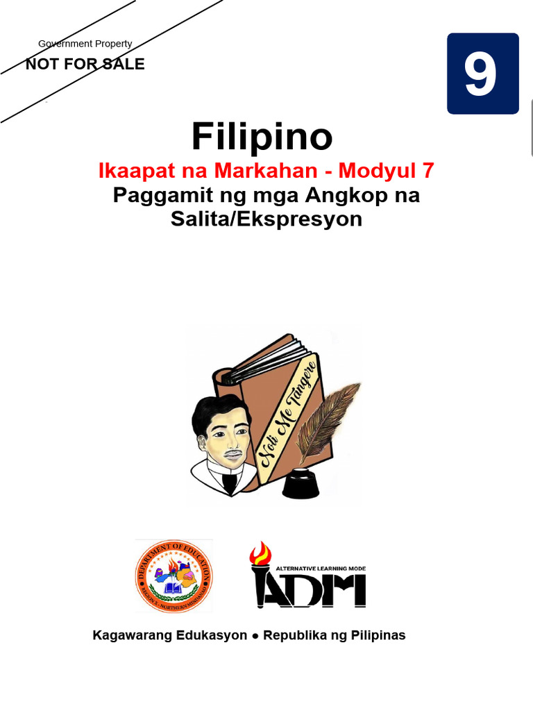FIL9 Q4 Mod7 Mga Angkop Na Salita Ekspresyon - v4 | PDF