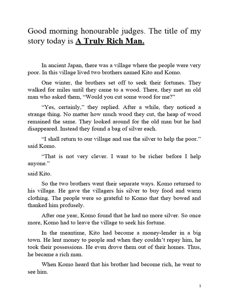 A Truly Rich Man | PDF