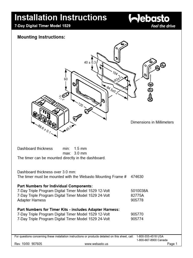 7 Day Digital Timer Model 1529 instalacja | PDF | School Bus ...