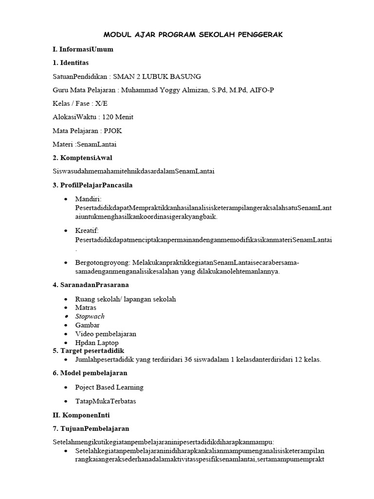 Teknik Dasar Gerakan Round Off Senam | PDF | Karier & Perkembangan | Seni