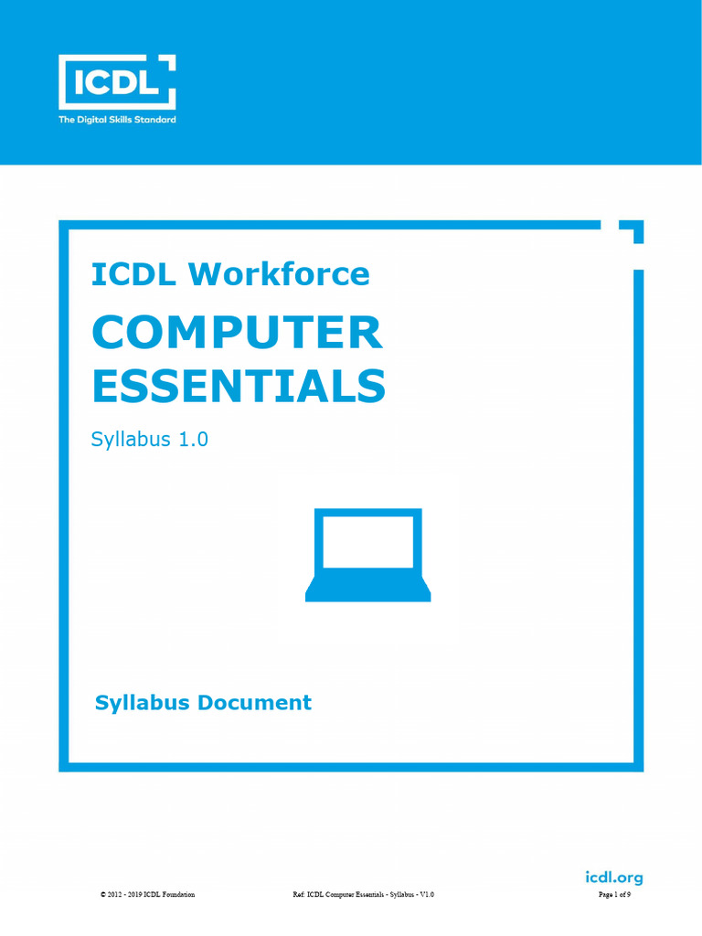 Computer Essentials Syllabus | PDF