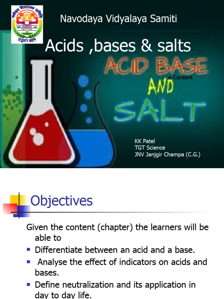 Understanding Acids, Bases, and Salts | PDF | Acid | Atoms