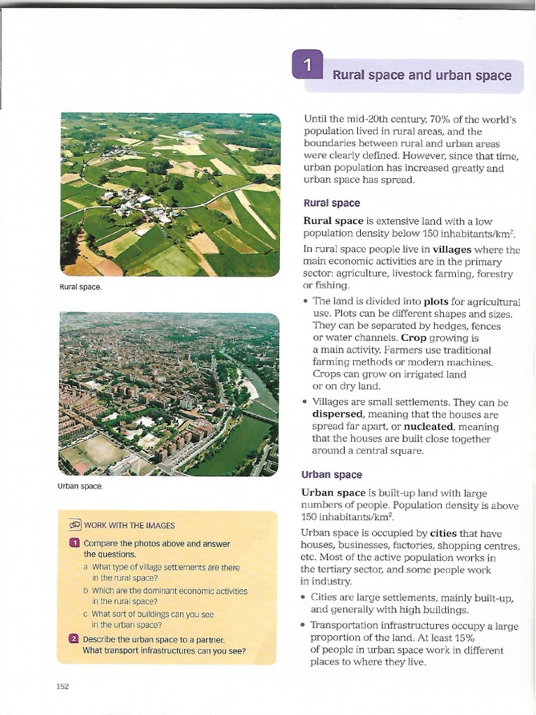 Rural Space and Urban Space-1 | PDF