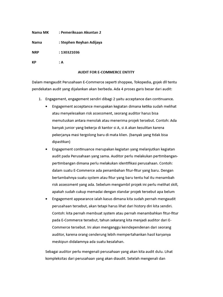 Audit 2 Rangkuman | PDF | Pengelolaan Keuangan & Uang