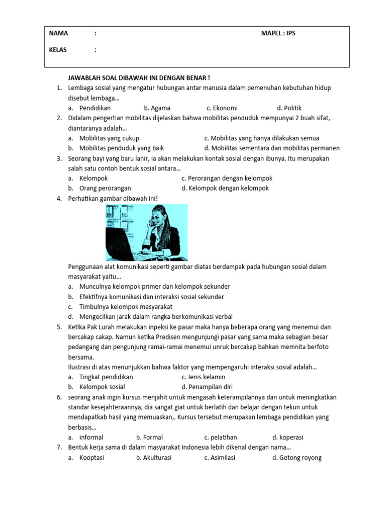 Jawablah Soal Dibawah Ini Dengan Benar | PDF