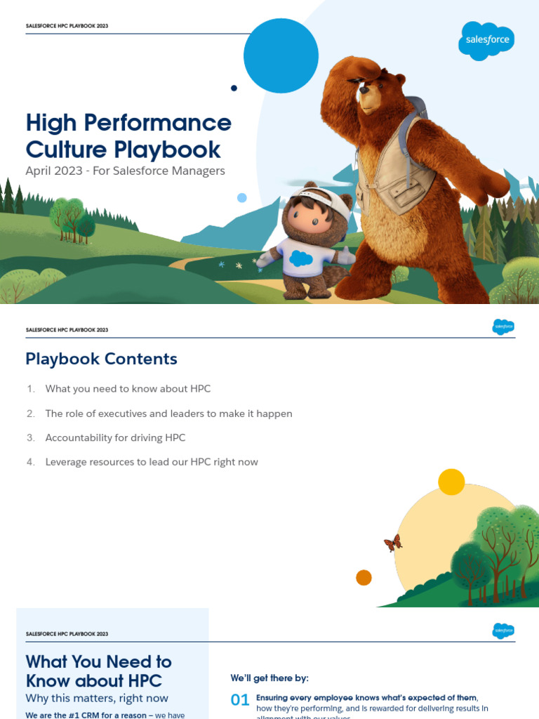 SFDC High Performance Culture Playbook - Coach Enablement | PDF