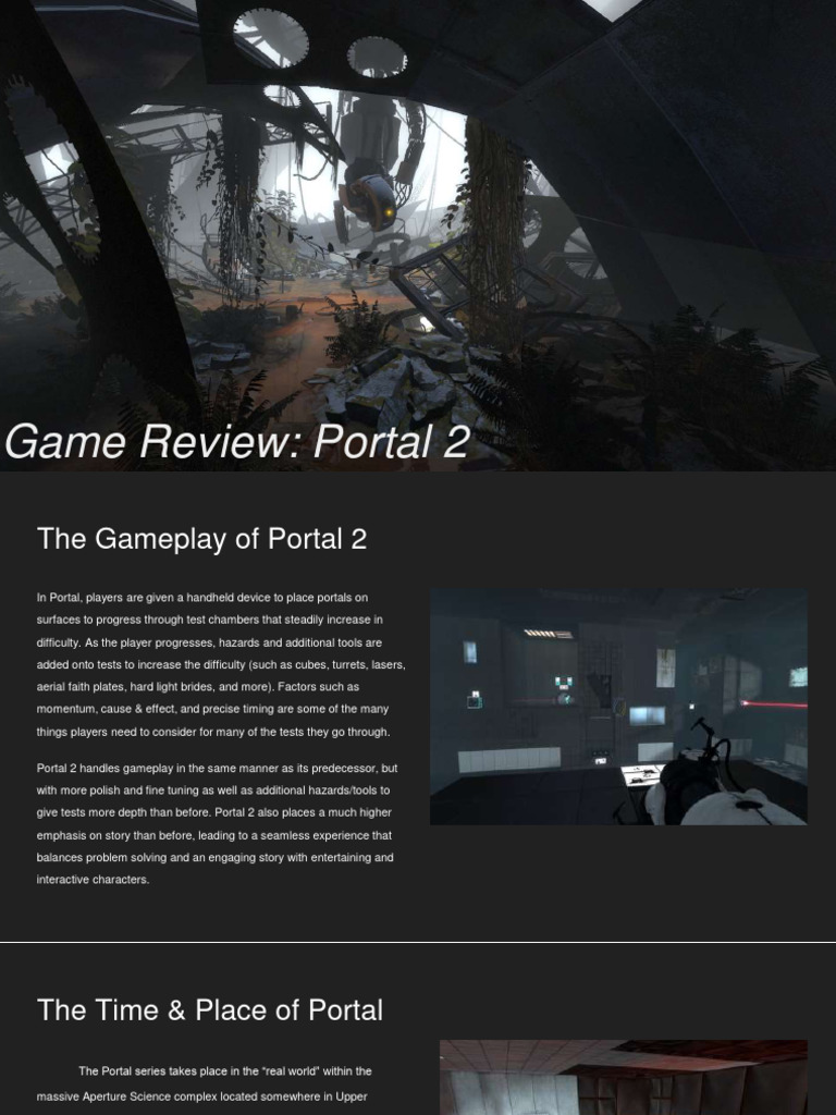 Portal 2 Pres | PDF