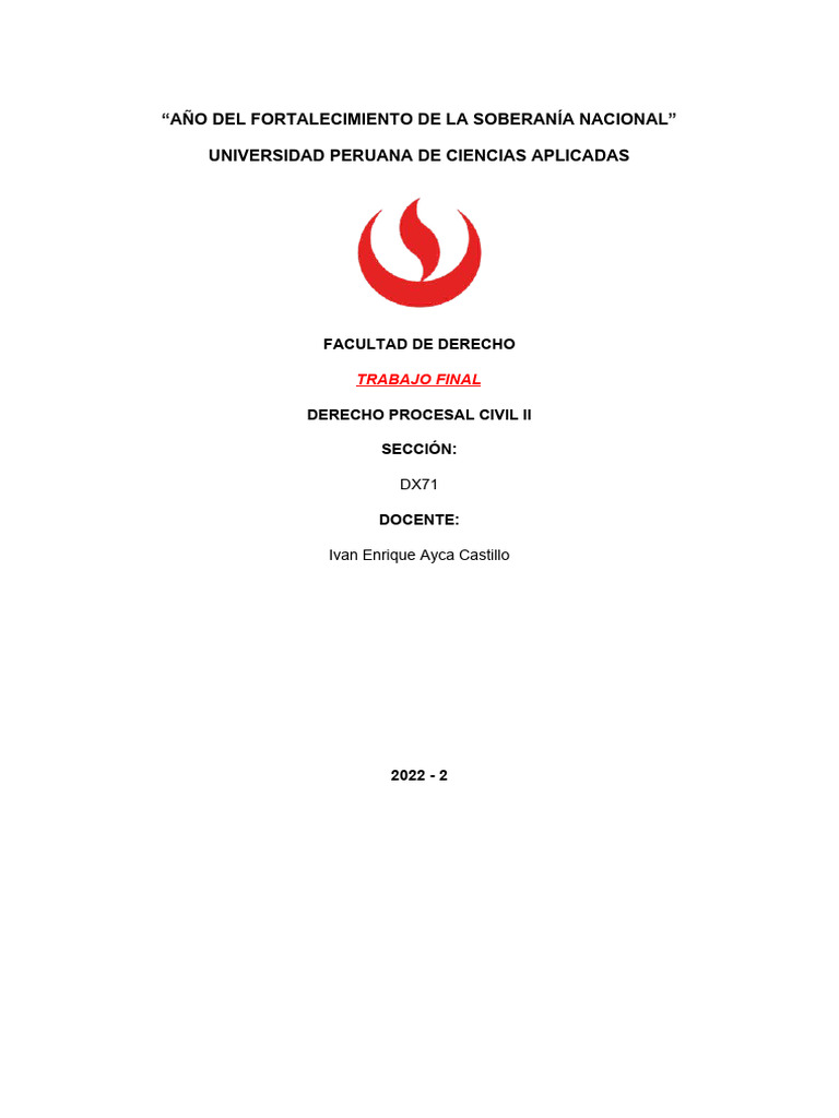 TF - Grupo 1 - DPC | PDF | Apelación | Mandato