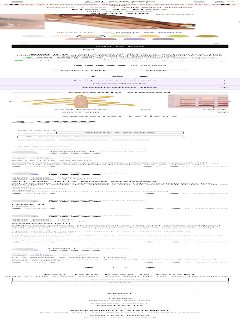 Scandal Jelly Much Eyeshadow ColourPop | PDF