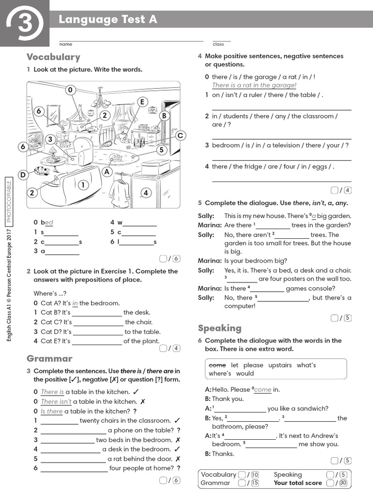 Eca1 - Tests - Language Test 3a | Pdf | Languages | Foreign Language 