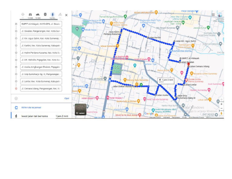 Rute Perjalanan | PDF