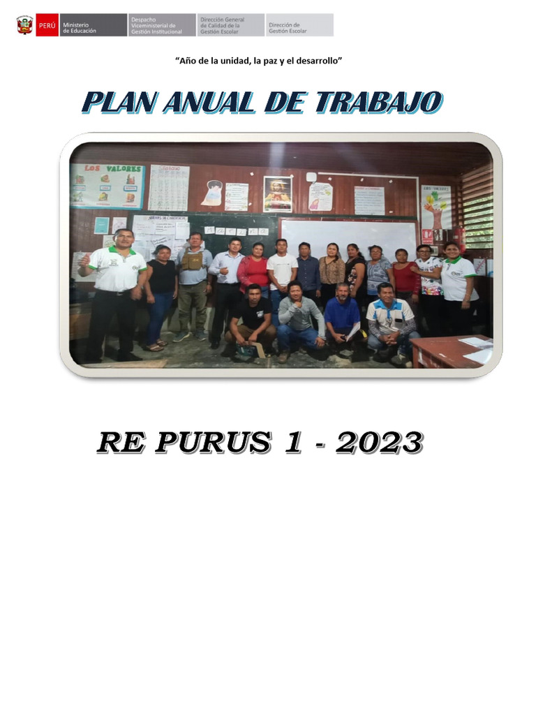Plan Anual de Trabajo RE Purús 2023 | PDF | Wellness