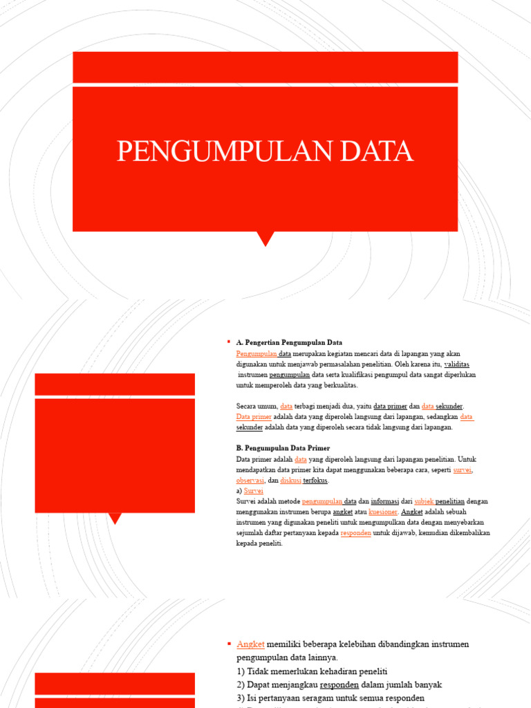 Pengumpulan Data | PDF