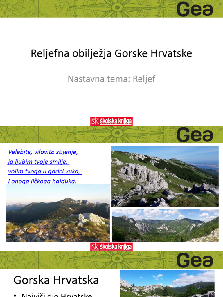 17 - Reljefna Obilježja Gorske Hrvatske | PDF