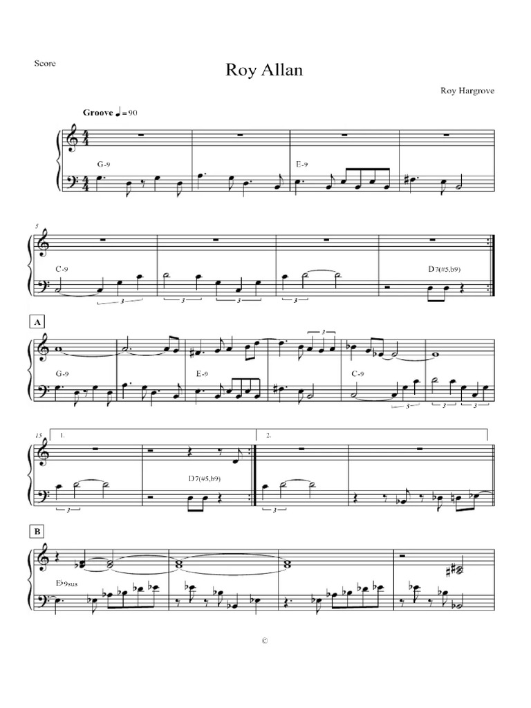 Roy Allen - Roy Hargrove | PDF