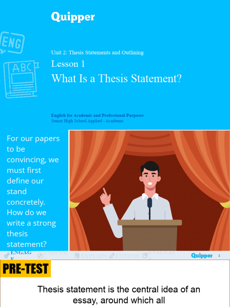Thesis Statement and Outlining | PDF