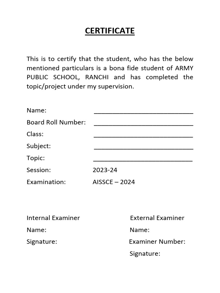 APS School Certificate Template | PDF | Business