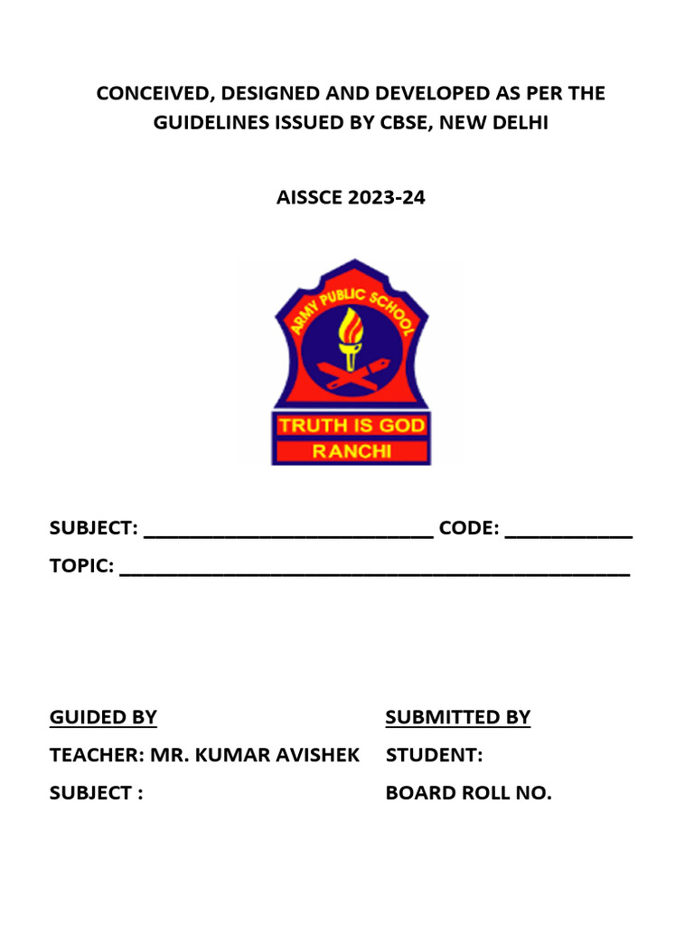 Aps 12 Front Page | PDF