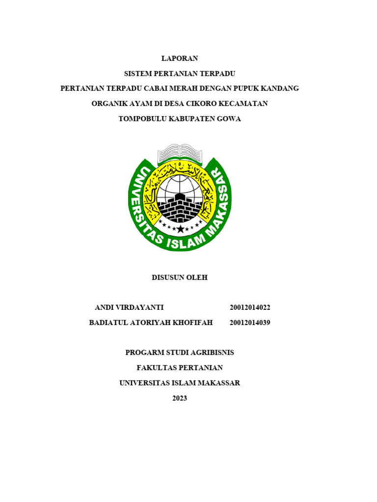 Pertanian Terpadu Cabai Merah Organik | PDF | Technology & Engineering