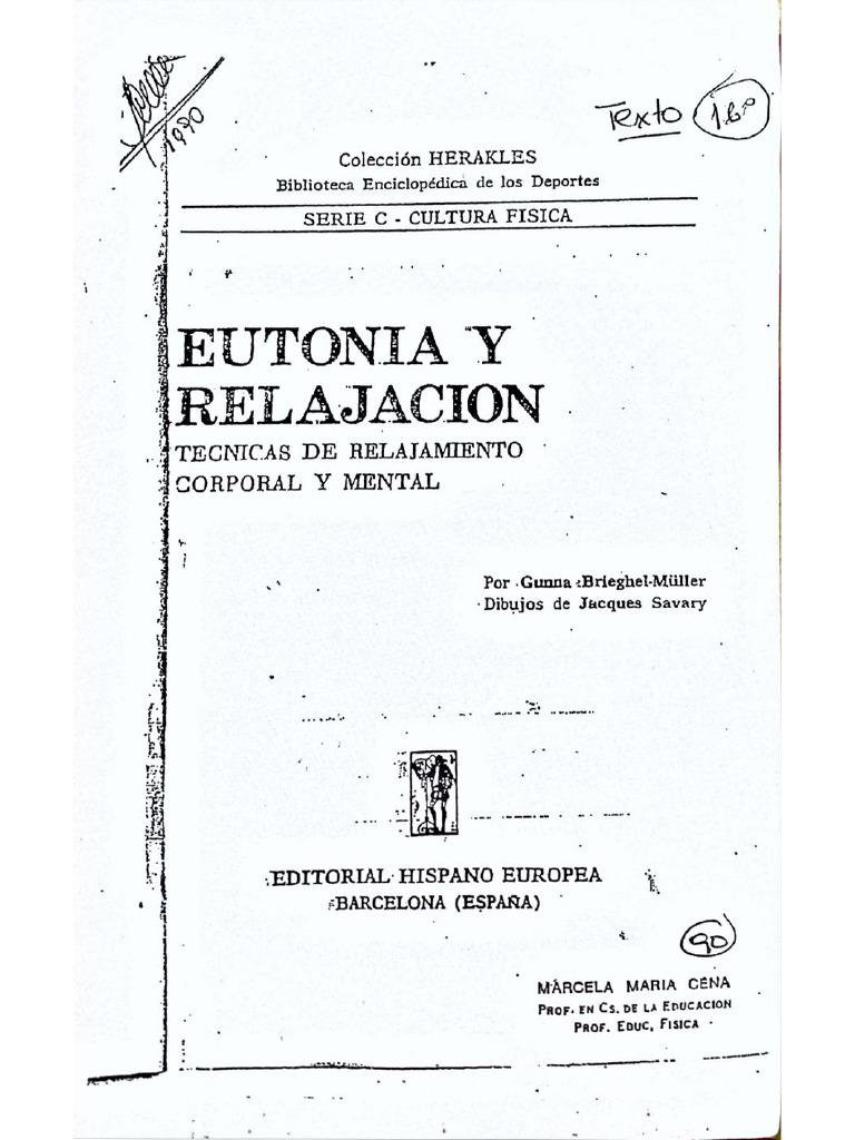 Eutonia y Relajacion - 1 | PDF